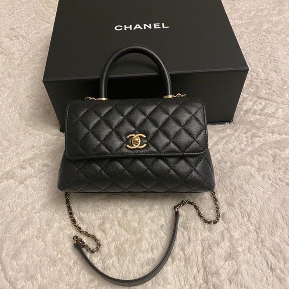 CHANEL | Bags | Sold Authentic Coco Chanel Micro Chip Caviar Rare ...